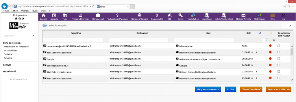 Win@Transport - WININFO